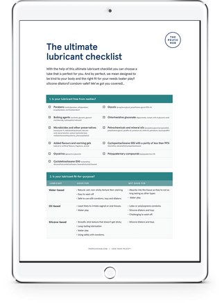 The ultimate lubricant checklist – The Pelvic Hub